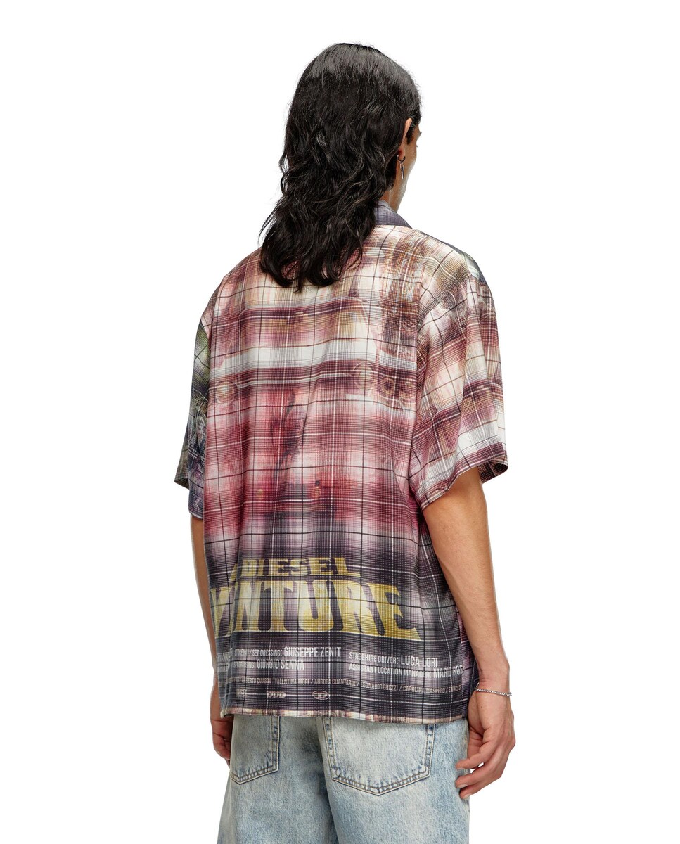 Camisa DIESEL de hombre de manga corta con estampado grande · Diesel ...