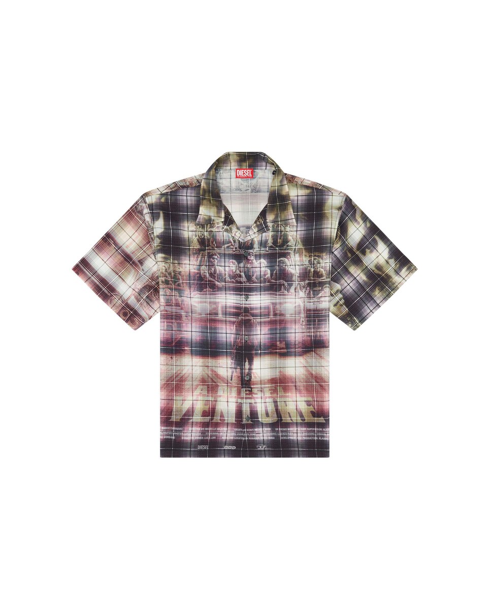 Camisa DIESEL de hombre de manga corta con estampado grande · Diesel ...