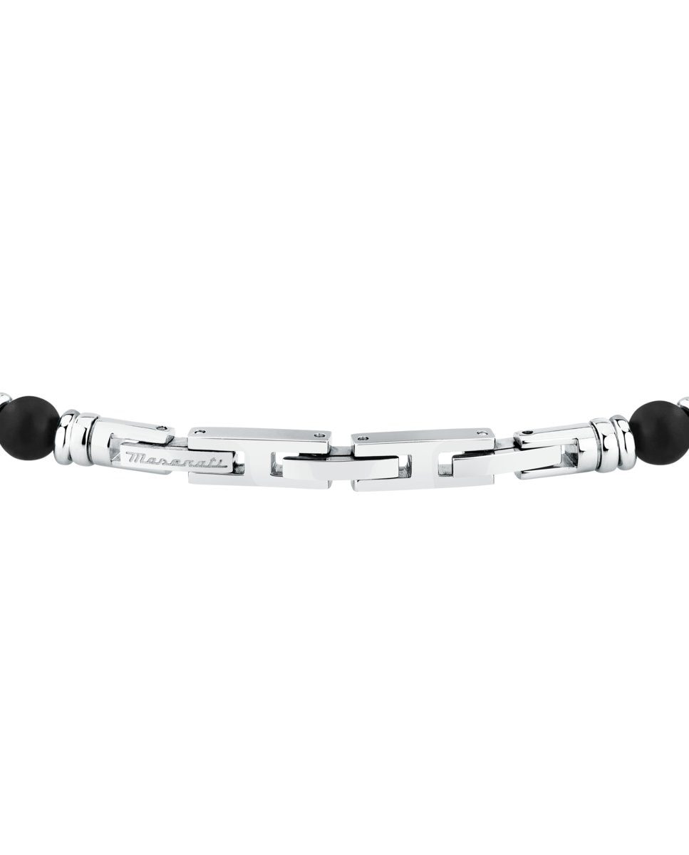 Anillo de hombre Maserati de acero plateado Negro / Plata · El Corte Inglés