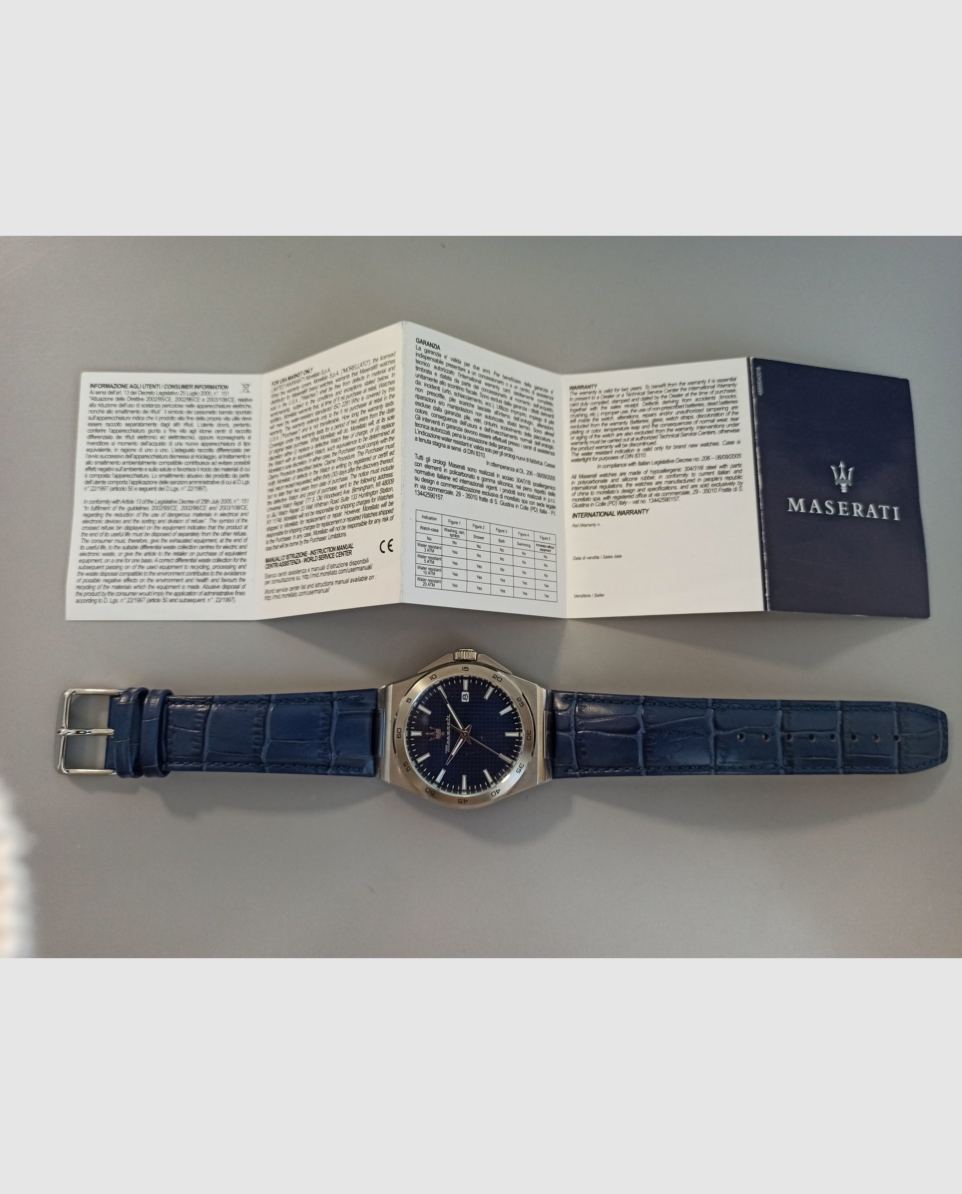 Reloj de hombre velocita' r8851153002 de piel y correa azul · Maserati ...