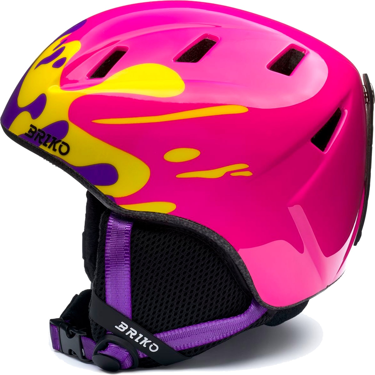 Casco de esquí de Niños Makalu Graphik Briko Morado · El Corte Inglés