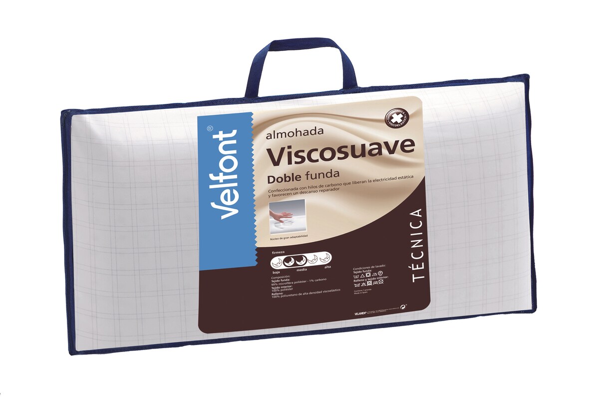 Almohada de viscoelática Viscosuave Extra Velfont · Velfont · El Corte ...