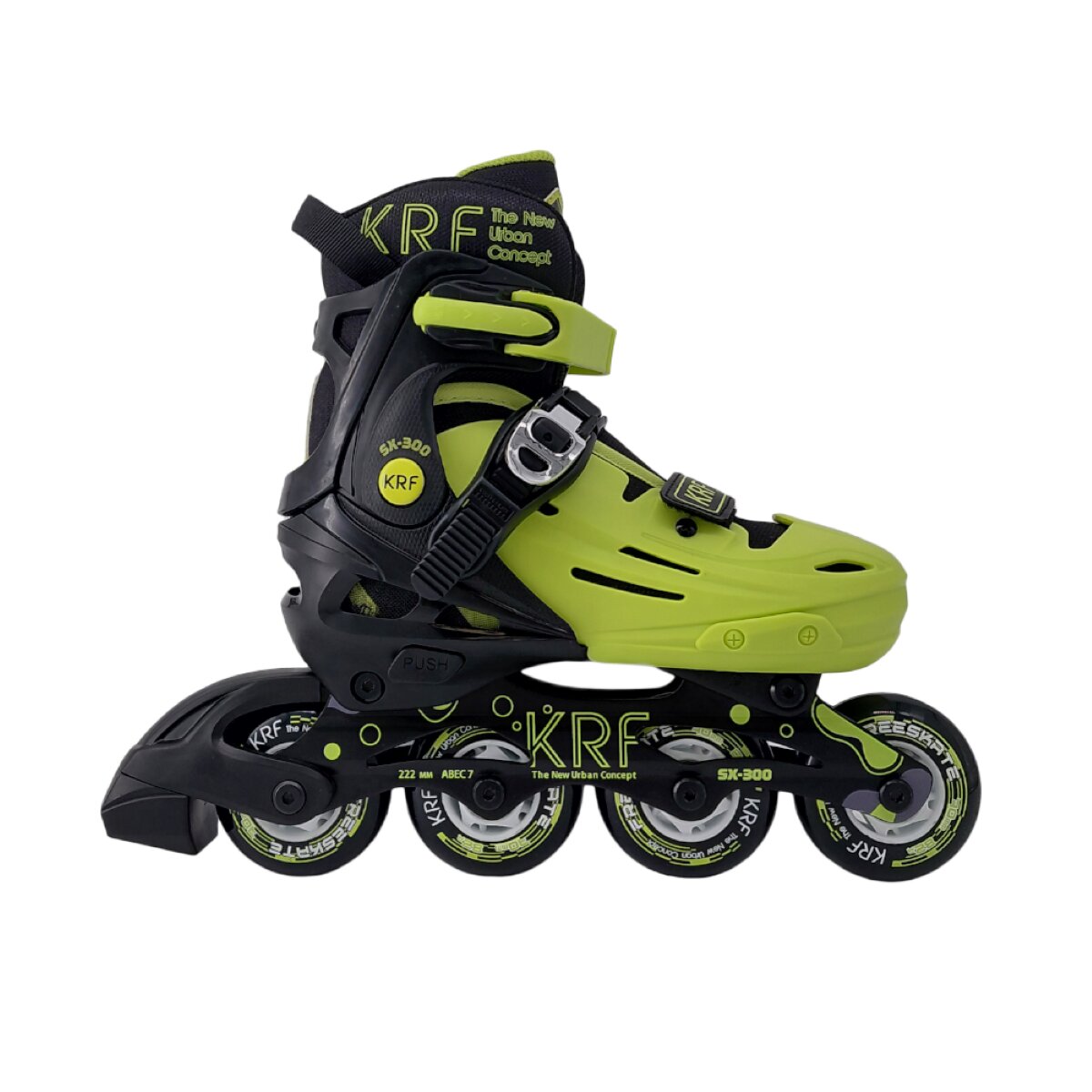 Patín freeskate ajustable Hard SX-300 KRF Verde · El Corte Inglés