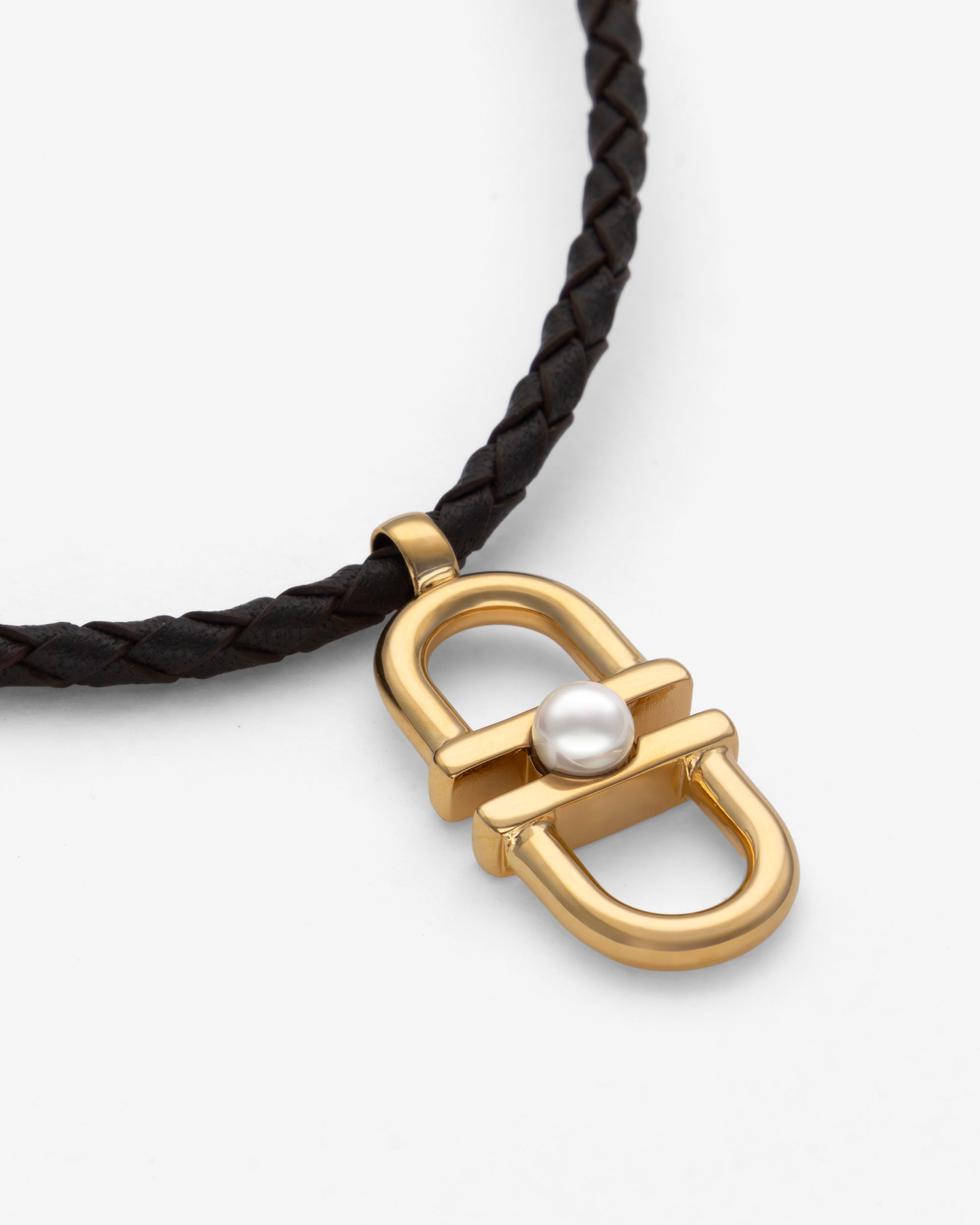 Collar de Cuero Eslabón con Perla Equus · Majorica · El Corte Inglés