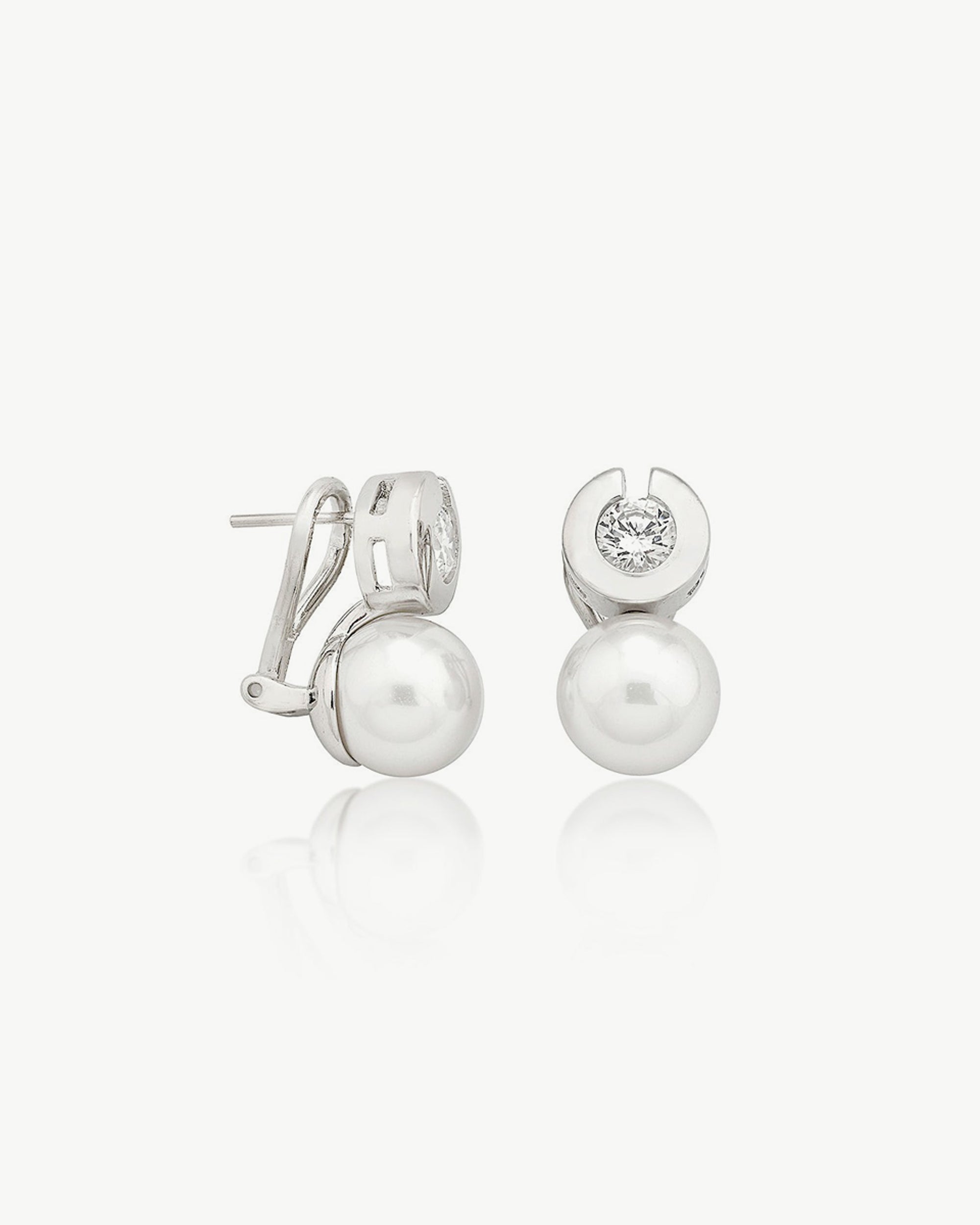 Pendientes majorica perla y circonita exquisite Plateado · El Corte Inglés