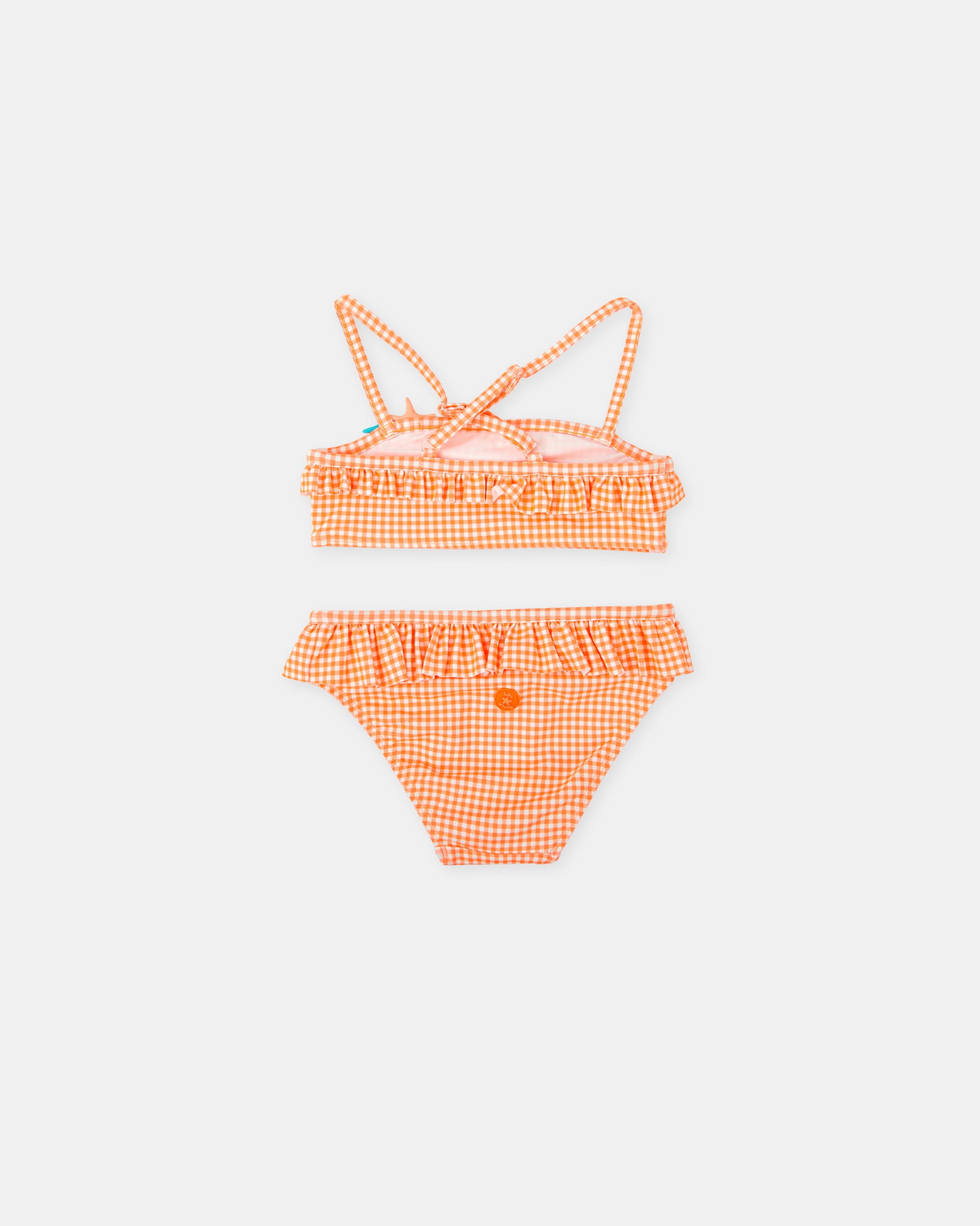 Bikini de niña vichy con volante · Tutto Piccolo · El Corte Inglés