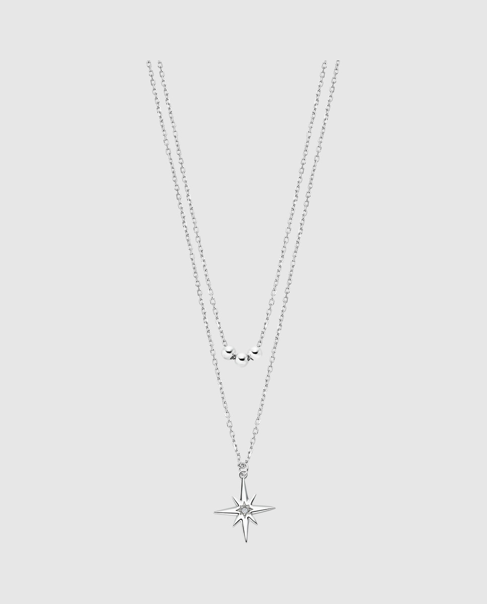 Collar lotus silver lp3048-1/1 trendy de plata acabado brillo con bola ...