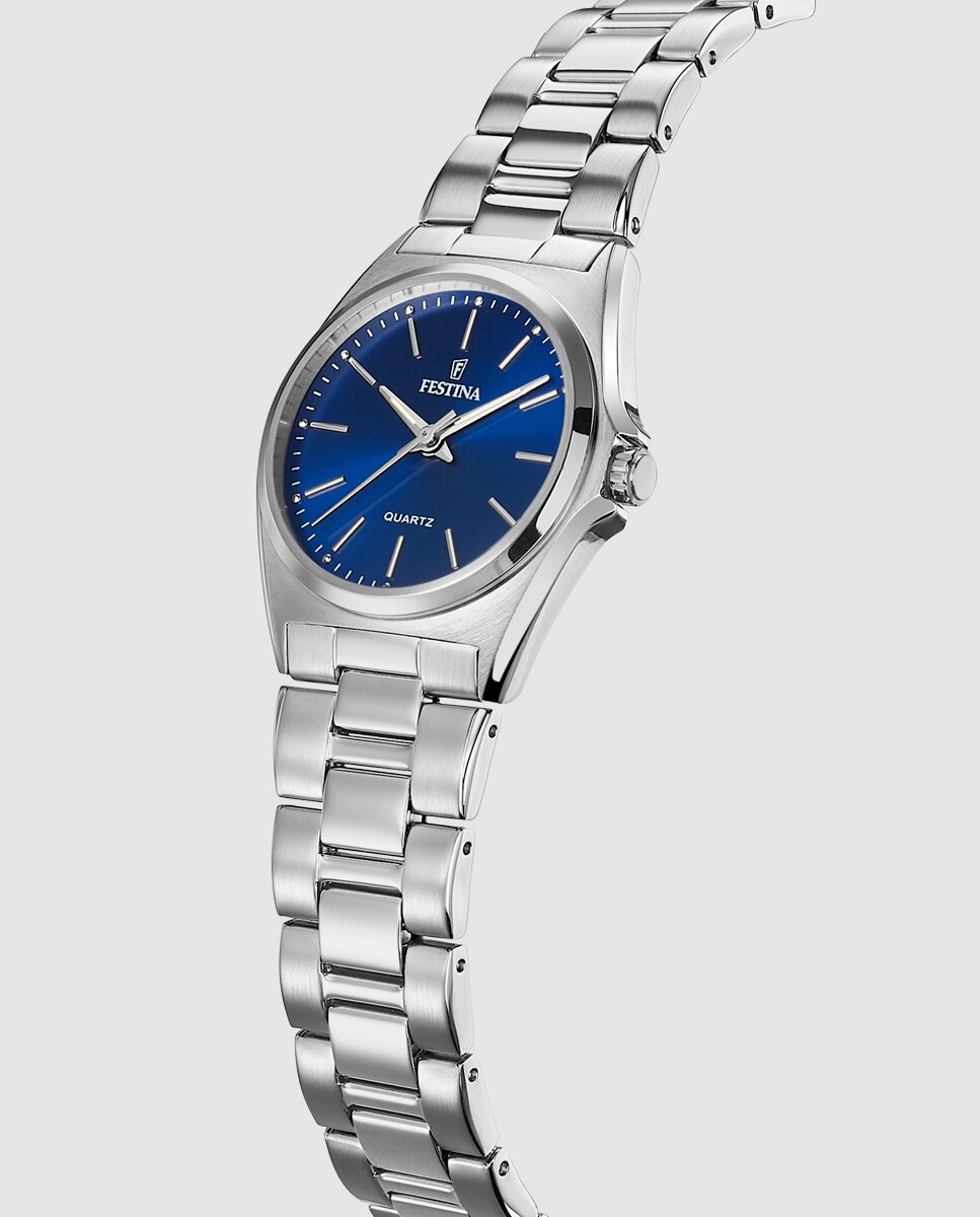 Reloj de mujer f20553/3 acero clasico de acero plateado Plata Festina ...