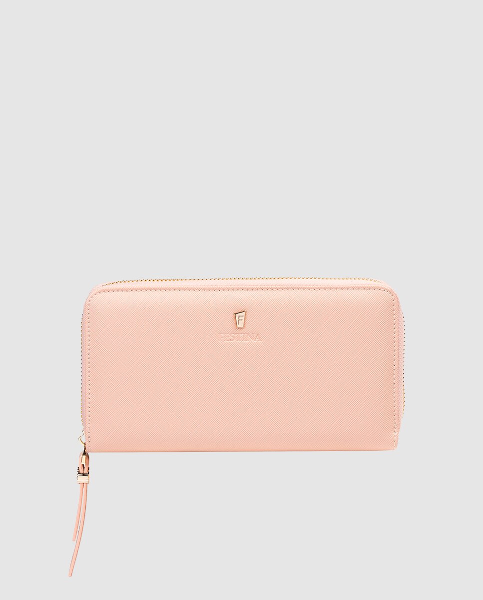 Cartera de mujer de piel color rosa · Festina