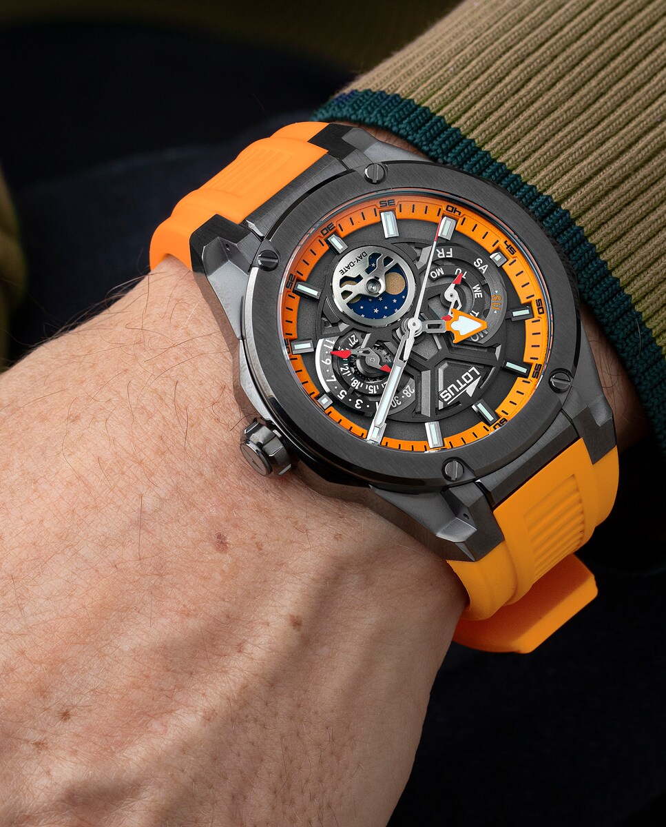Reloj de hombre 18946/3 Vortex de caucho color naranja · LOTUS · El ...