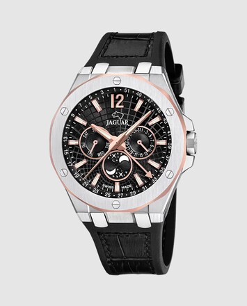 Reloj de hombre J1040/4 Diplomatic de piel negro · Jaguar · El Corte Inglés