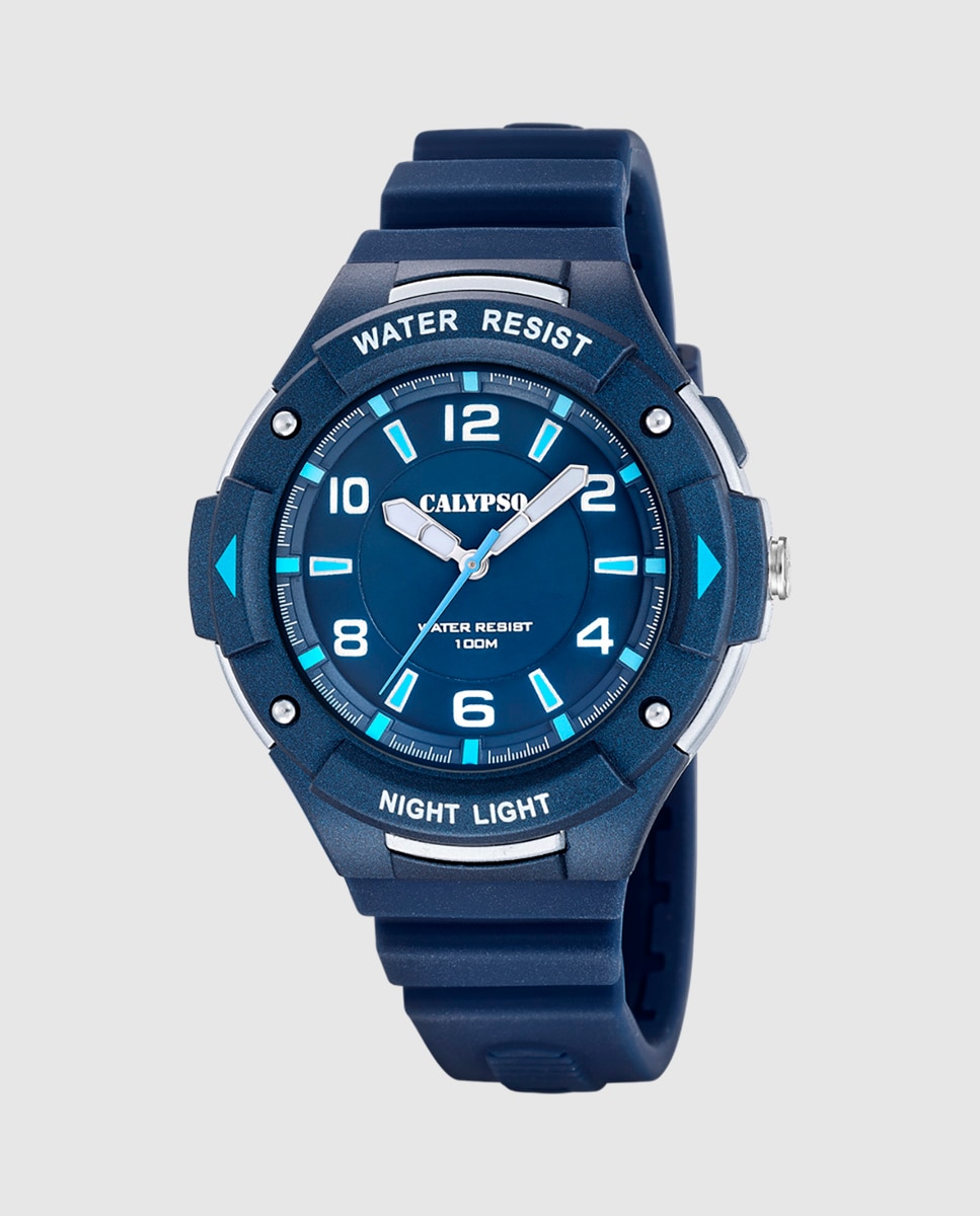 Reloj analógico de hombre K5883 3 Street Style de caucho azul · Calypso ...