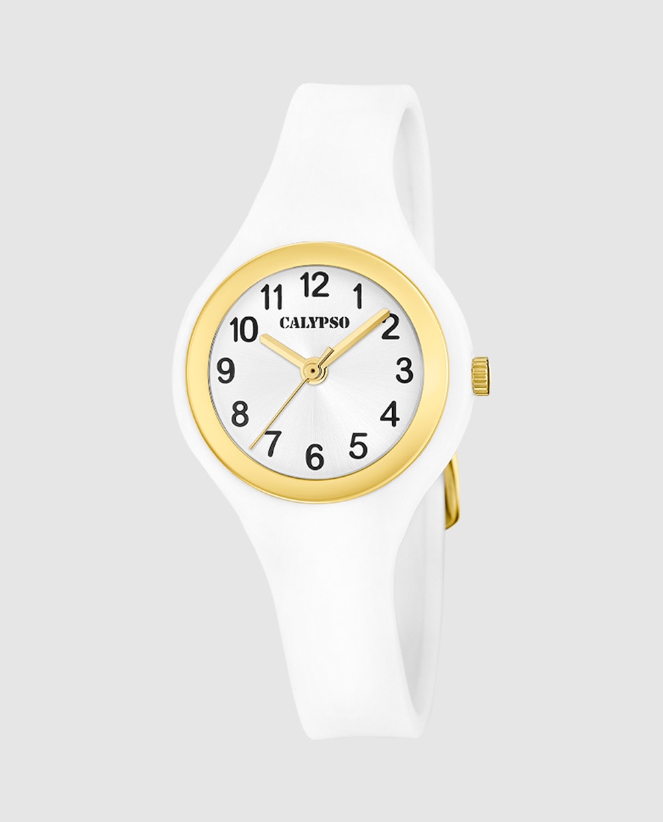 Reloj de mujer K5877/1 Trendy de caucho blanco Blanco Calypso · El ...