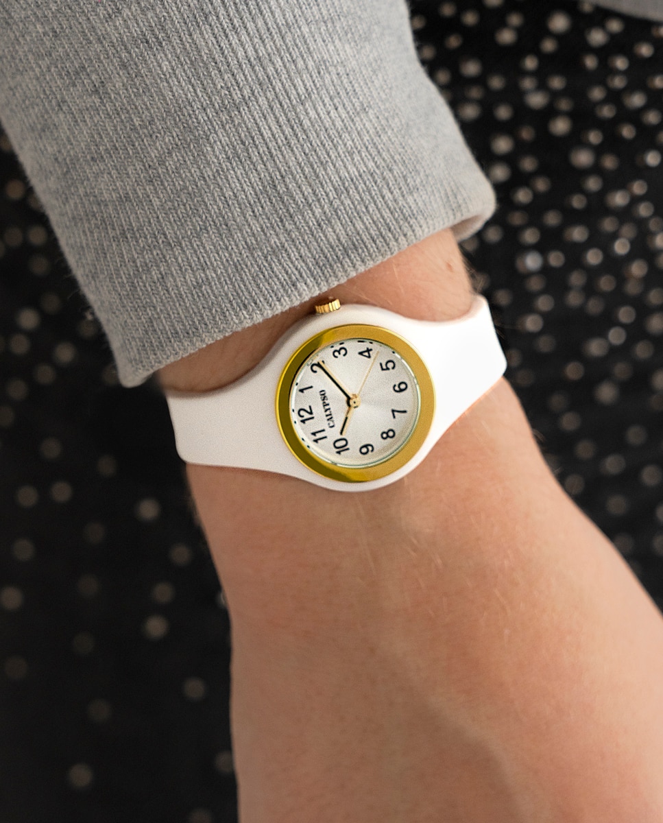 Reloj de mujer K5877/1 Trendy de caucho blanco Blanco Calypso · El ...