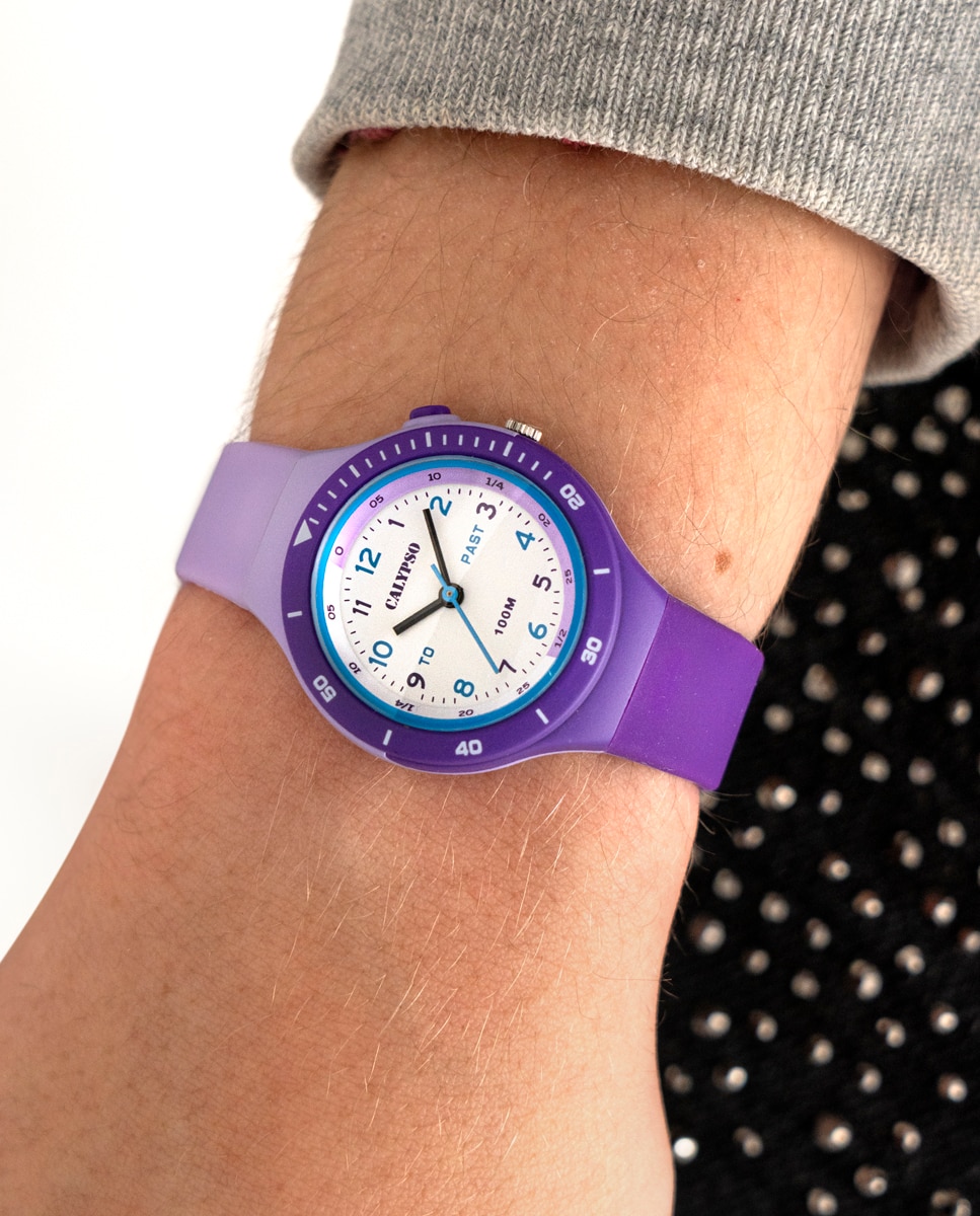 Reloj analógico unisex k5882 2 my first watch de caucho morado Morado ...