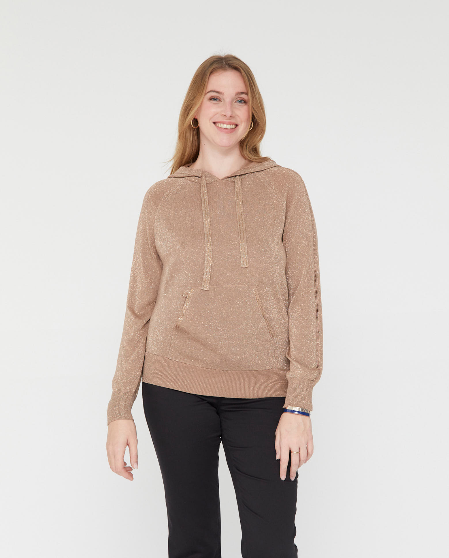 Jersey capucha y strass October · El Corte Inglés