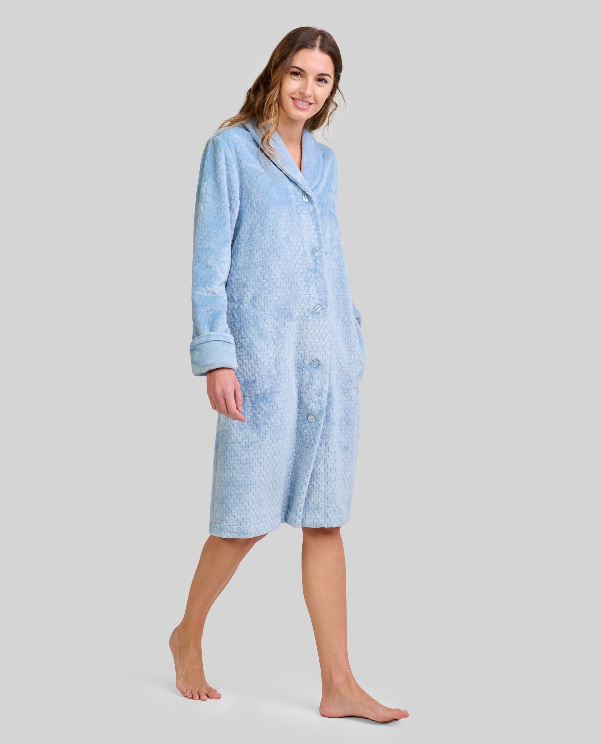 Bata de mujer jacquard con botones · Lohe · El Corte Inglés