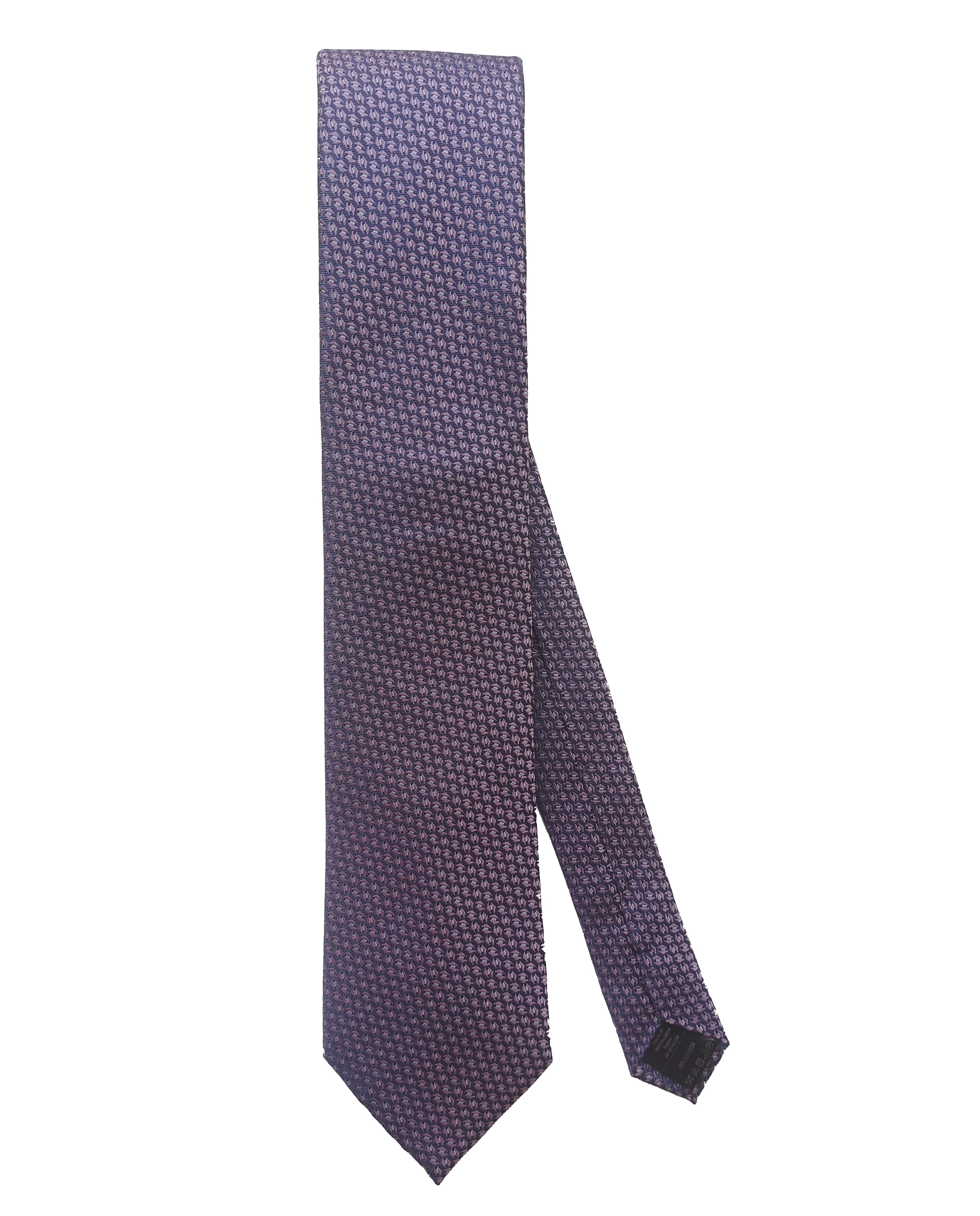 Corbata de seda natural con estampado Morado Victorio & Lucchino · El ...
