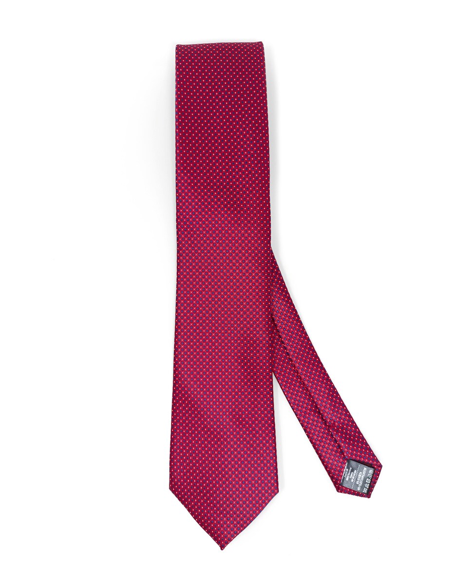 Corbata de seda natural y poliéster en color rojo · Pertegaz · El Corte ...