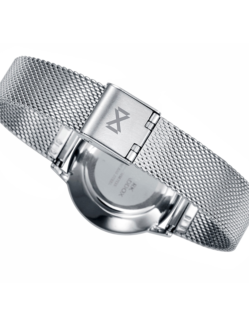 Reloj analógico de mujer greenwich de acero y malla milanesa Gris Mark ...