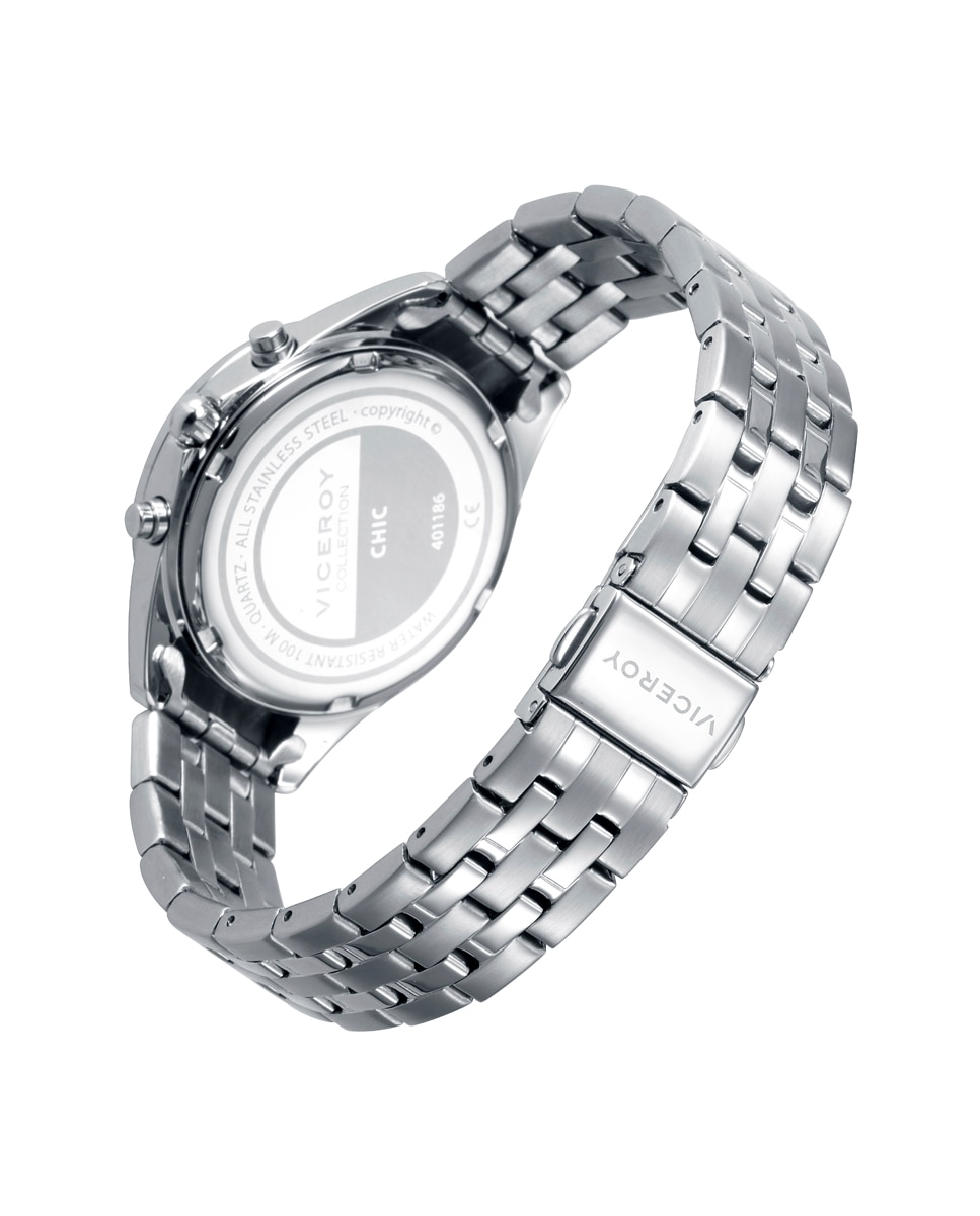 Reloj analógico de mujer chic caja y brazalete de acero Verde Viceroy ...