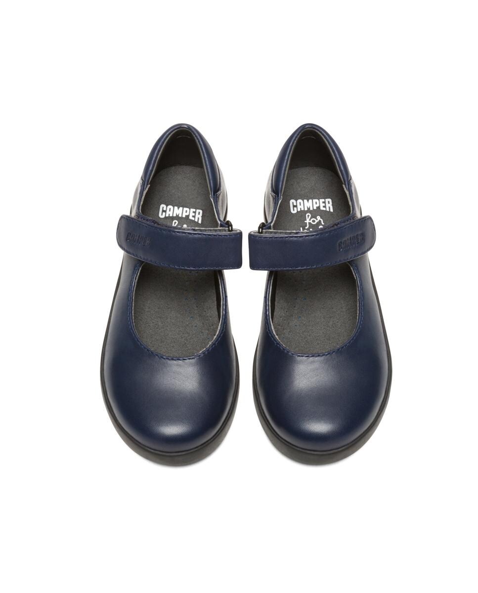 Merceditas de niña Spiral Comet de piel con cierre adherente · Camper ...