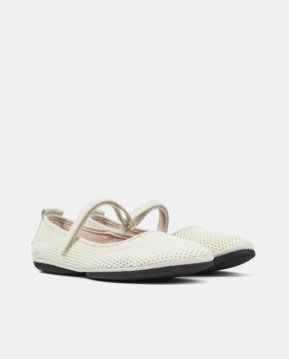 Merceditas de mujer de tejido con cierre adherente · Camper · El Corte ...