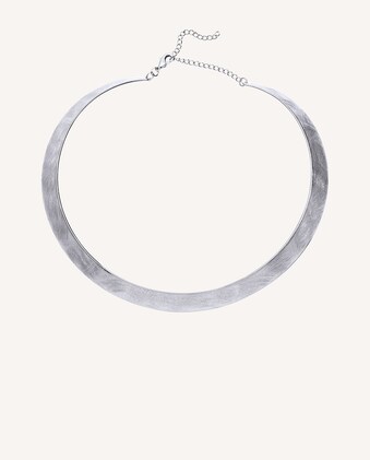 Collar Choker textures acabado en plata rígido rayado · Vidal & Vidal ...