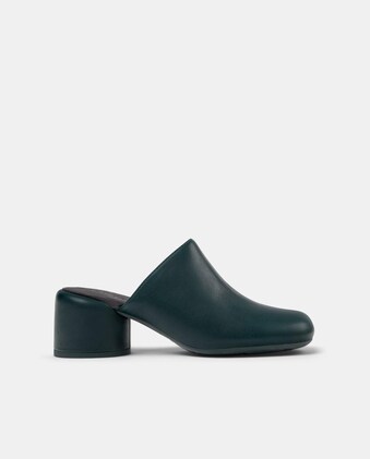 Zuecos de mujer Niki de piel con tacón · Camper · El Corte Inglés