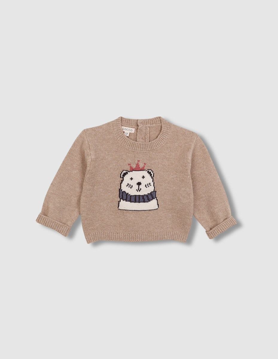 Jersey de bebé niña con intarsia · Gocco · El Corte Inglés