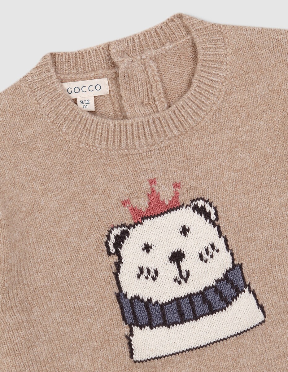 Jersey de bebé niña con intarsia · Gocco · El Corte Inglés