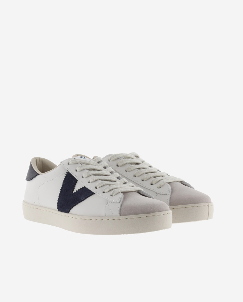 Zapatillas de lona hombre envejecida DREC con doble cordón Azul marino ...