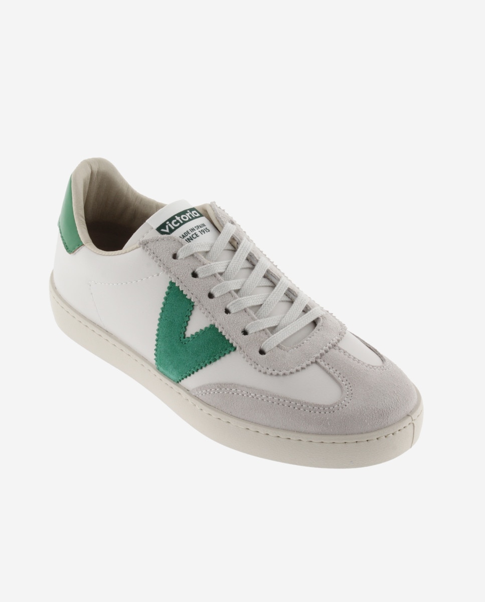 Zapatillas deportivas hombre con piezas de color y serraje en contraste ...