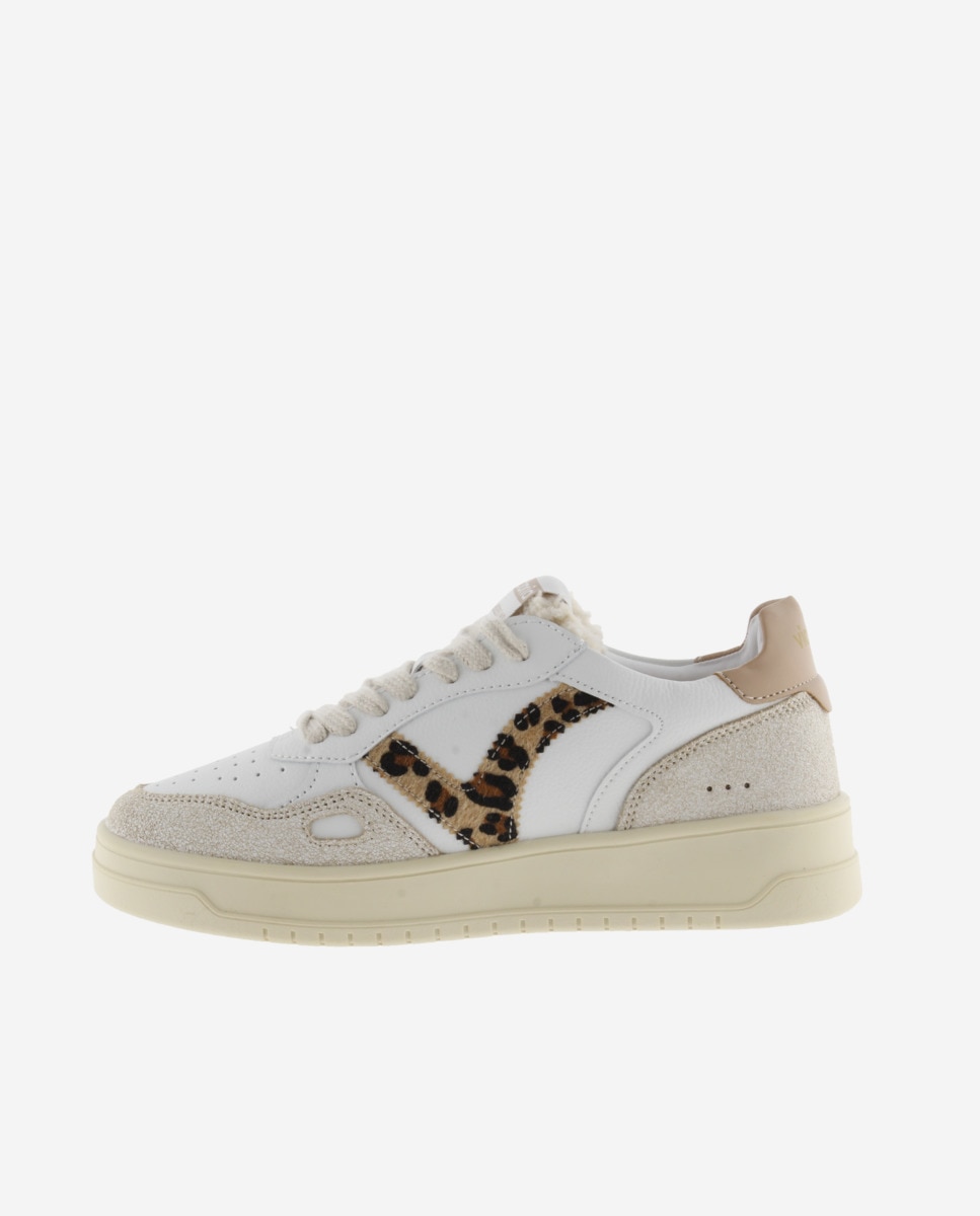 Zapatillas deportivas de mujer con logotipo animal print y lengüeta de ...