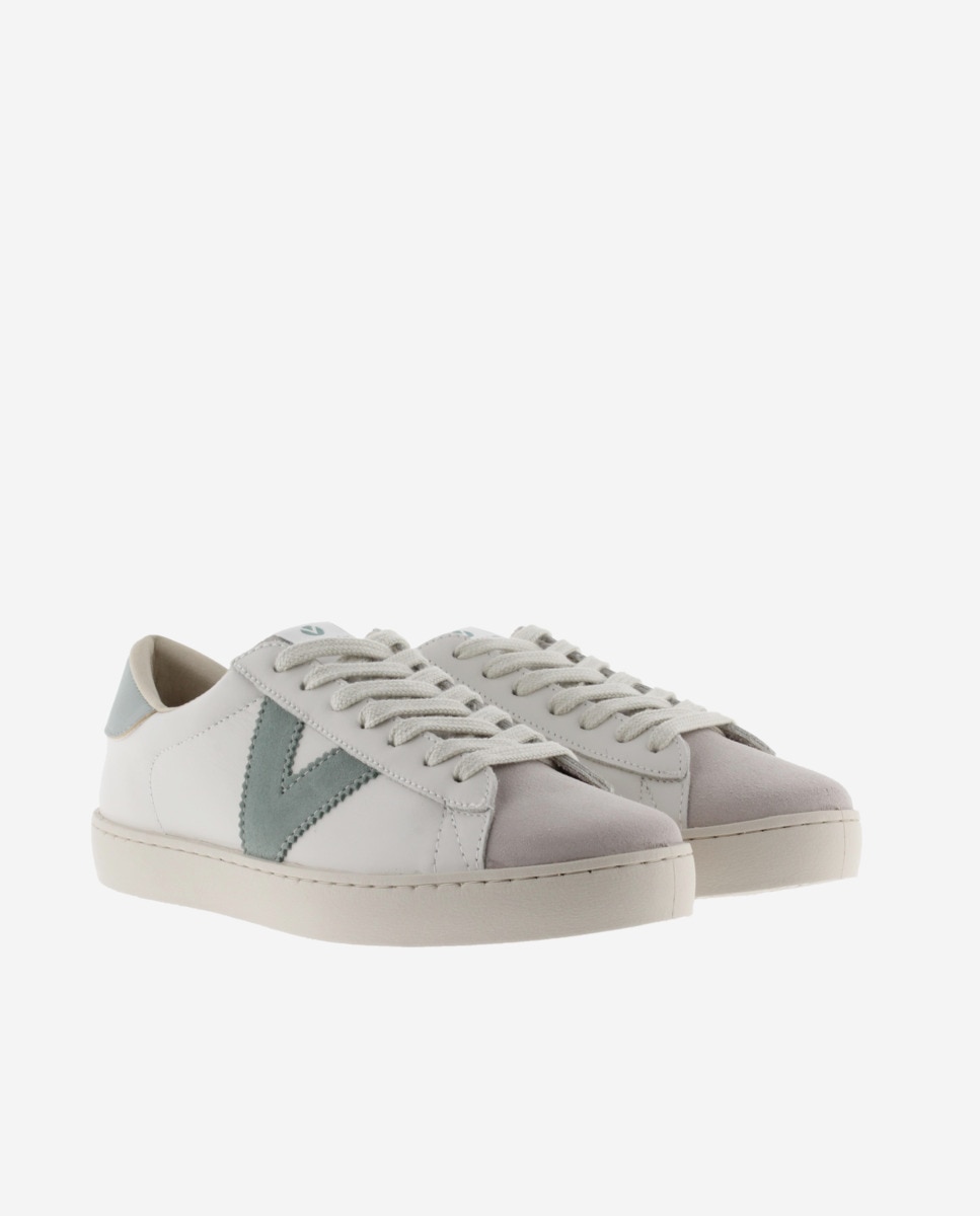 Zapatillas de lona hombre envejecida DREC con doble cordón Verde claro ...