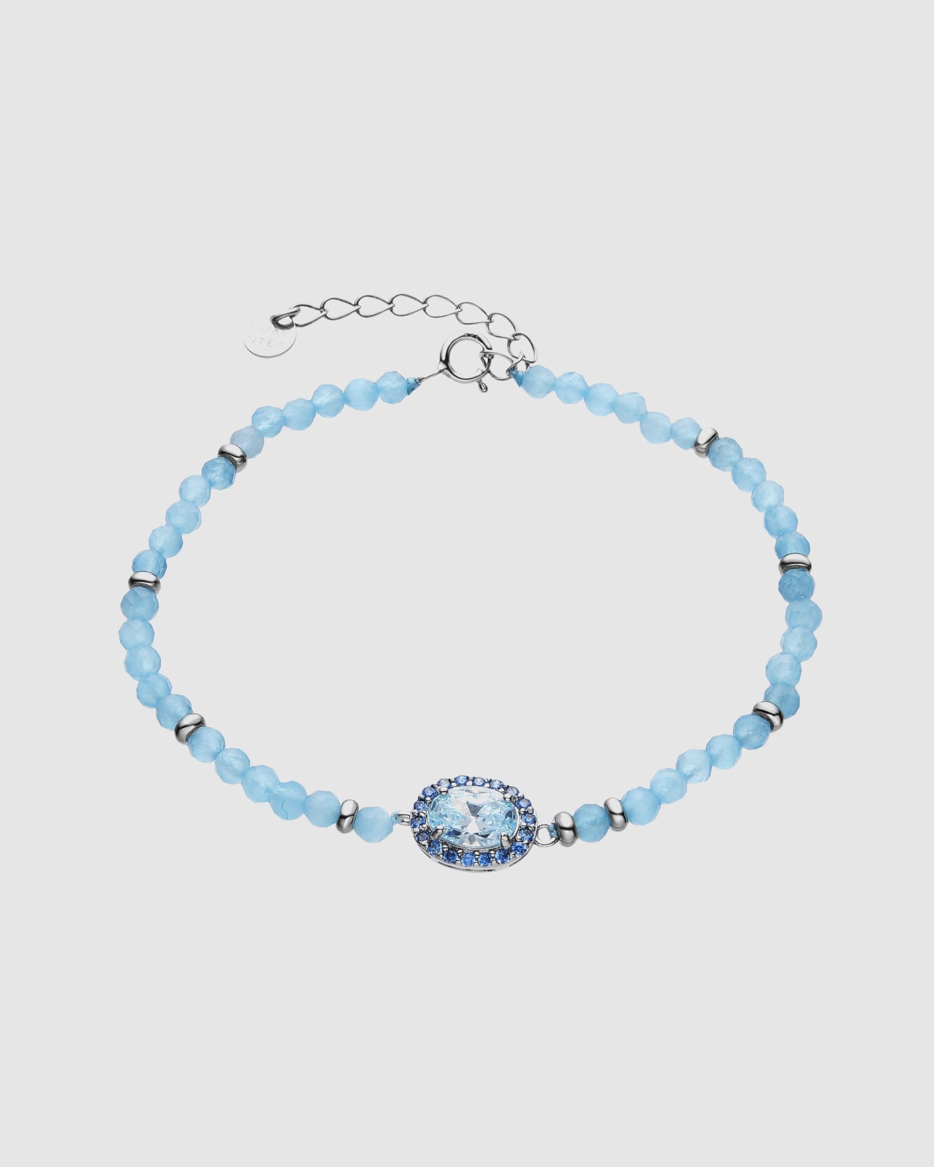 Pulsera de cadena atelier de plata de ley 925 acabada en rodio con ...
