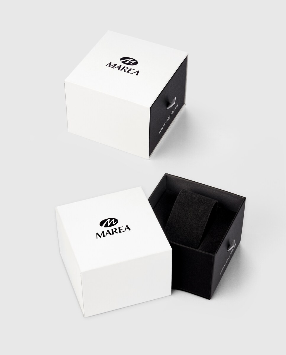 Reloj de mujer B41369/1 correa esterilla de acero en color lila y esfera lila · Marea · El Corte ...