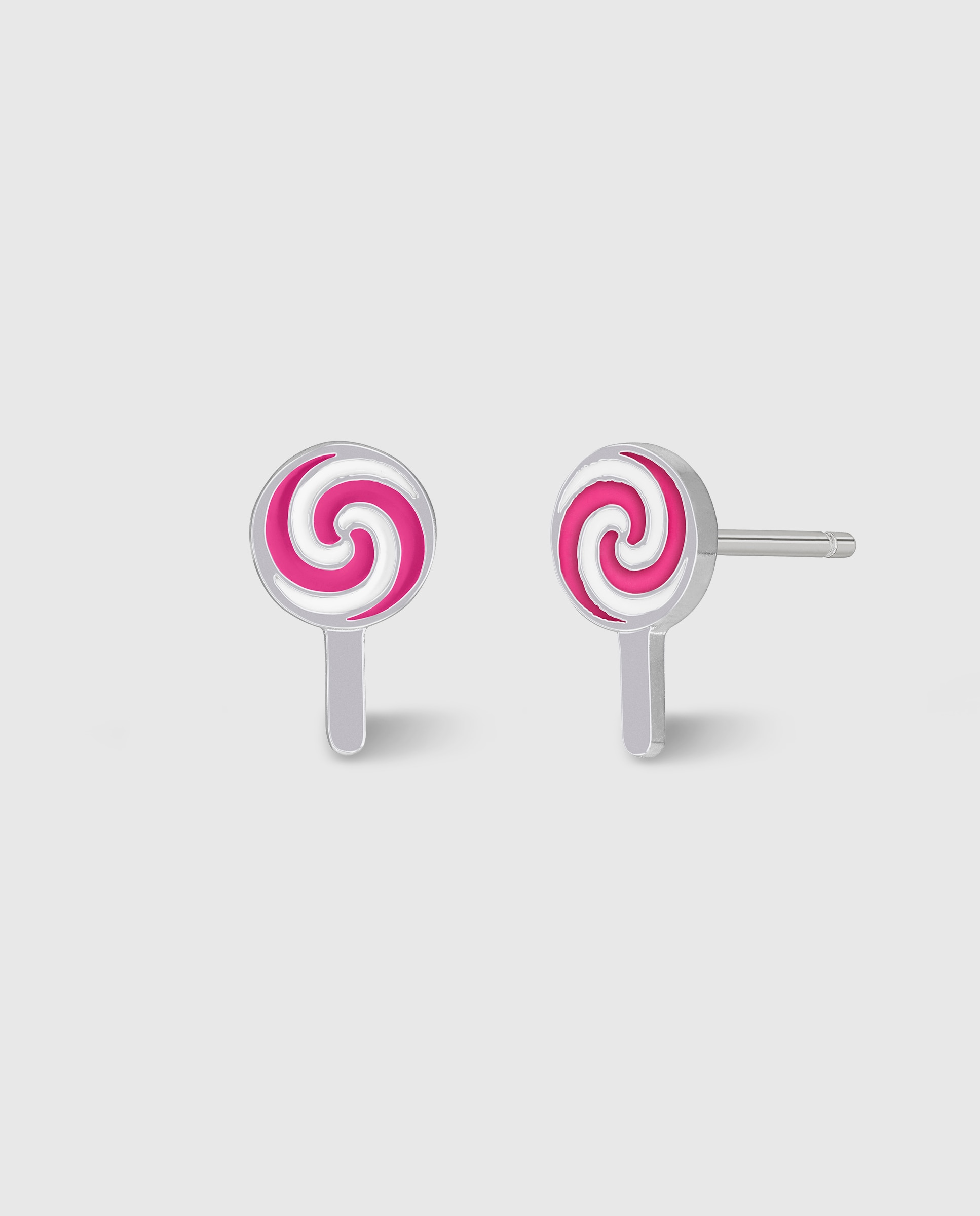Pendientes de botón de niña d03601/bz de plata rodiada Blanco · El ...