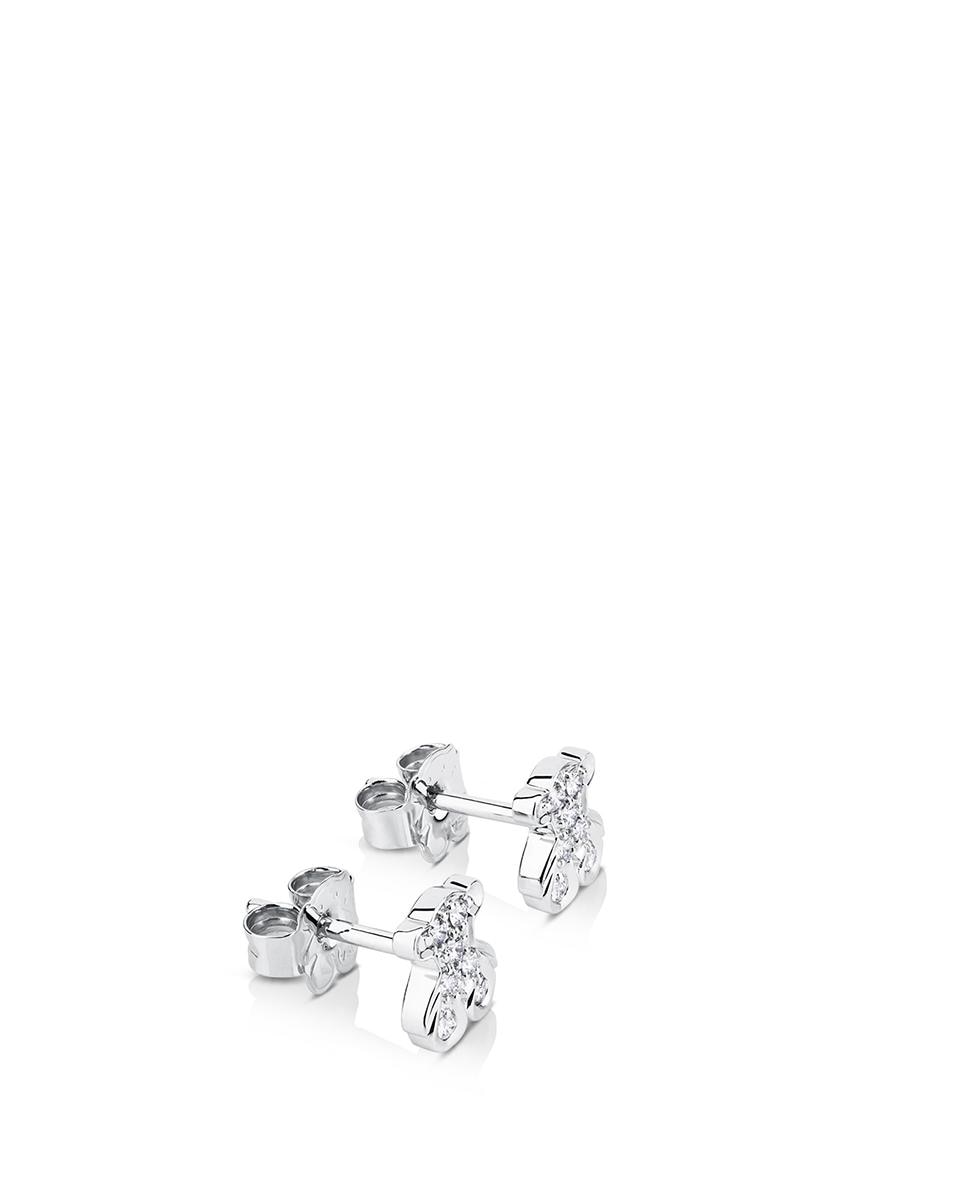 Pendientes sweetie en oro blanco con diamantes Blanco Tous · El Corte ...