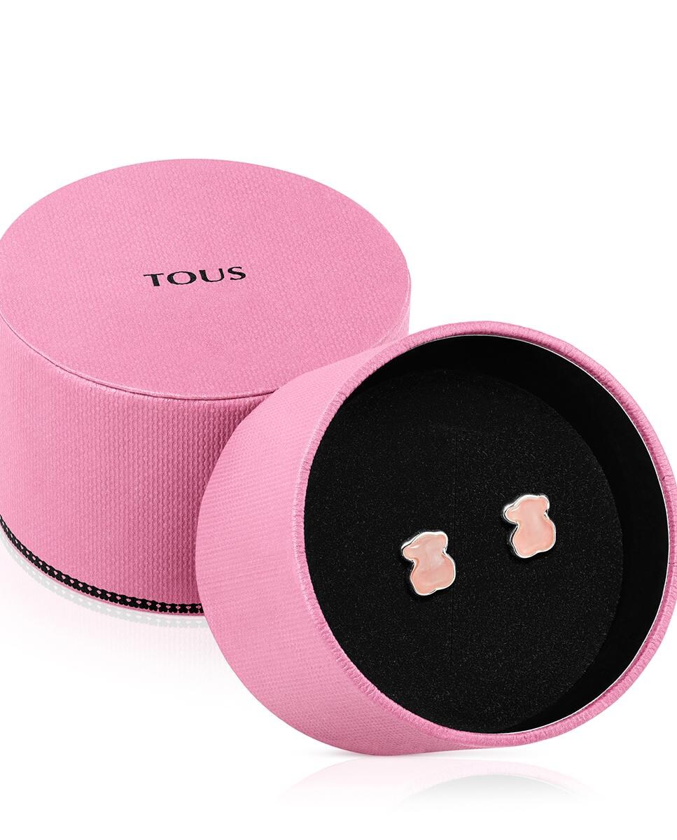 Pendientes New Color de plata con cuarcita rosa · Tous · El Corte Inglés