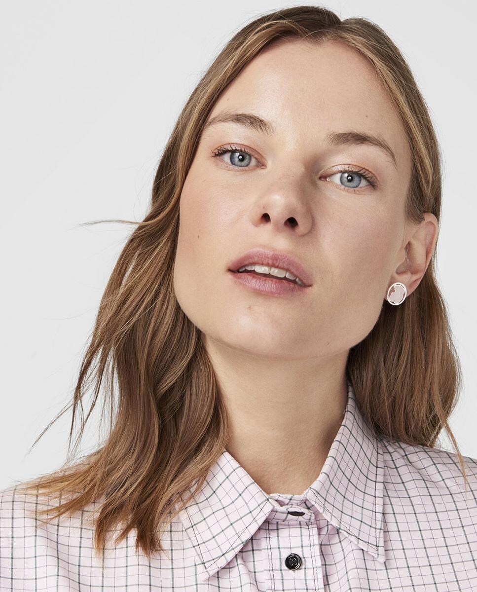 Pendientes Camille de plata con cuarzo rosa · Tous · El Corte Inglés