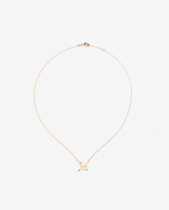 Colgante cadena con inicial m de oro rosa · SUAREZ · El Corte Inglés