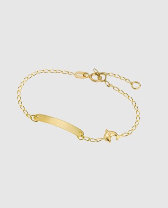 Pulsera de niña FG00029/14 Basics de oro 9K acabado brillo · Time Road ...