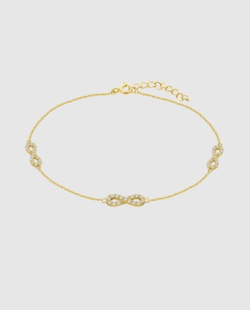 Pulsera VG00011/18 Basics de oro 9K acabado brillo y motivo infinito ...