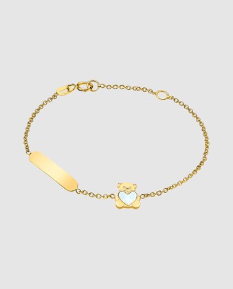 Pulsera de niña FG00075/14 Basics de oro 9K acabado brillo y motivo ...