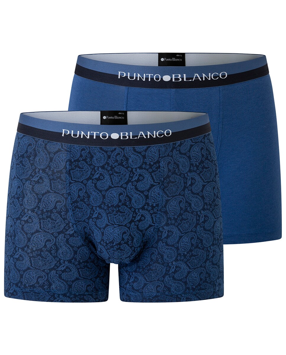 Pack de 2 boxérs de hombre de punto en color azul marino · Punto Blanco ...