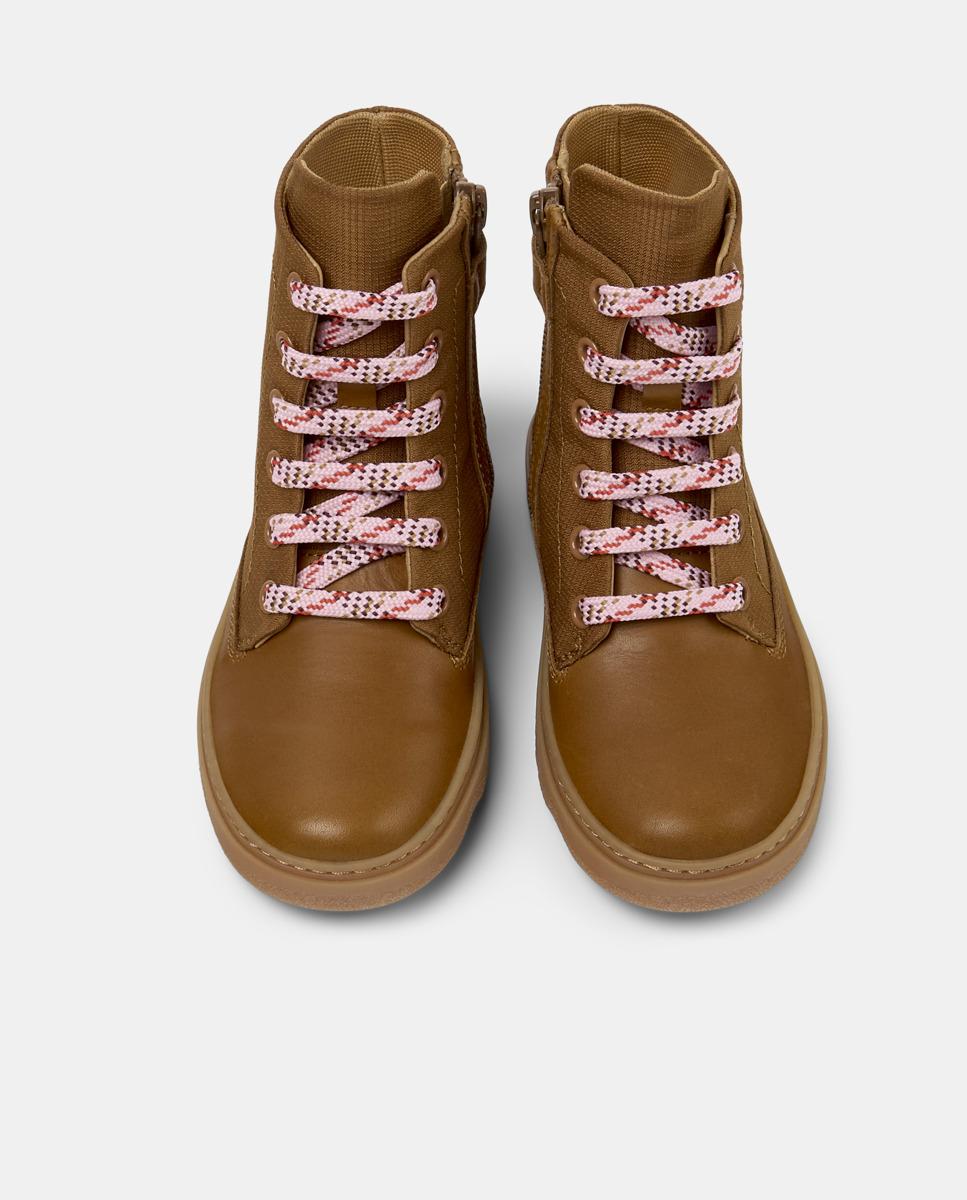 Botines de niño Kiddo con cordones Marrón Camper · El Corte Inglés