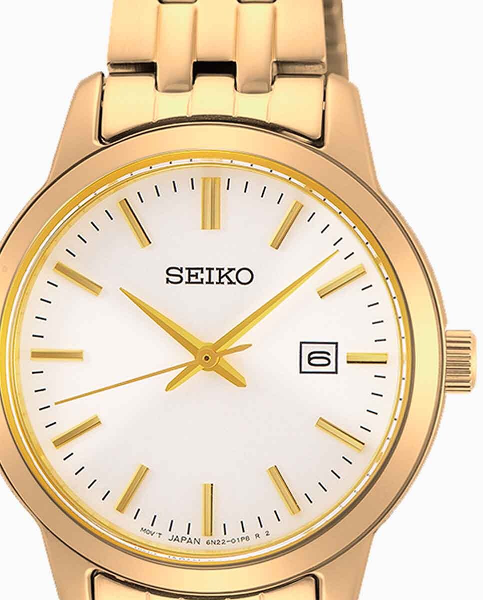 Reloj de mujer Neo classic SUR412P1 de acero y correa dorada · Seiko ...