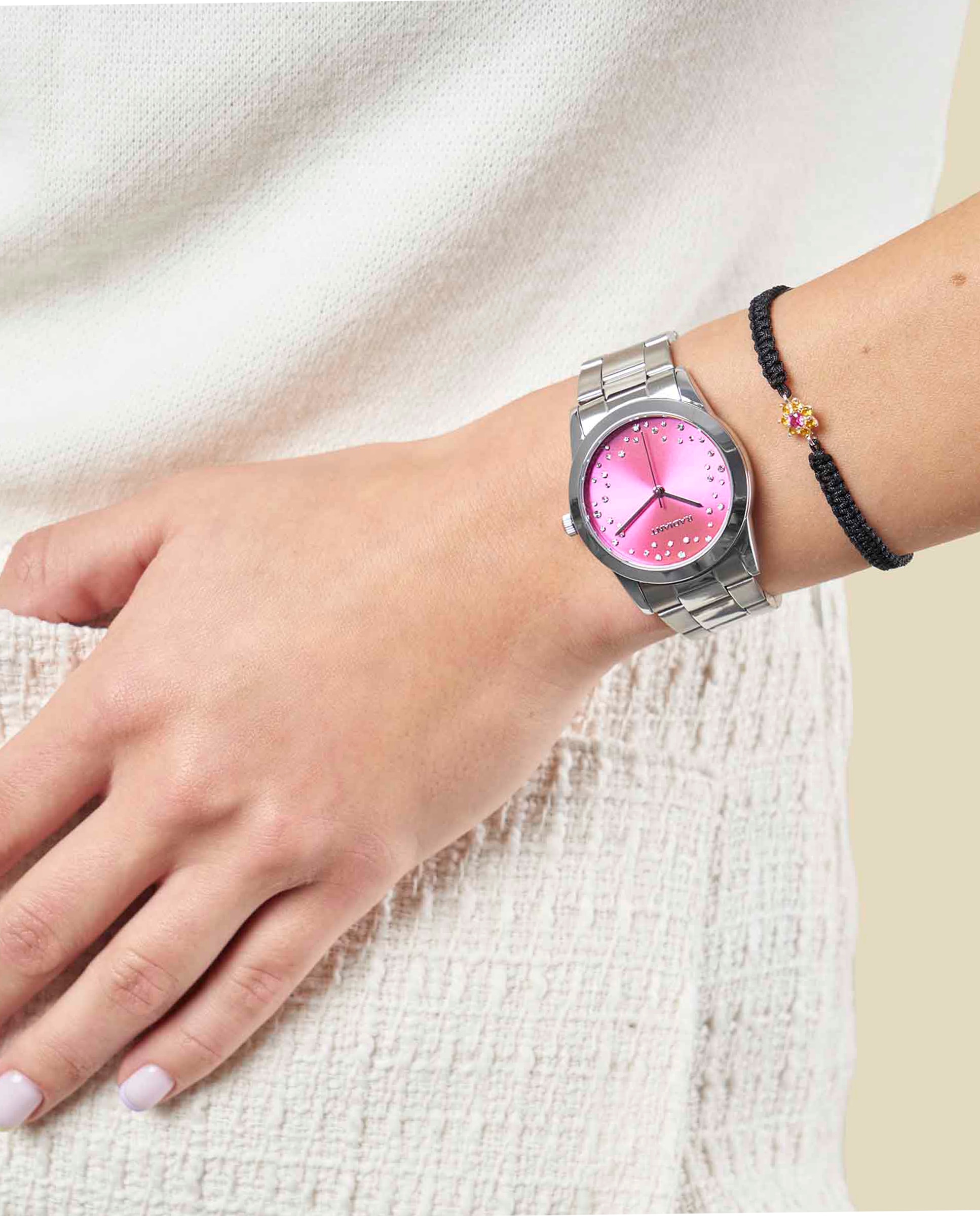 Reloj de mujer fiji ra606206 de acero y correa plateada/gris Plata ...