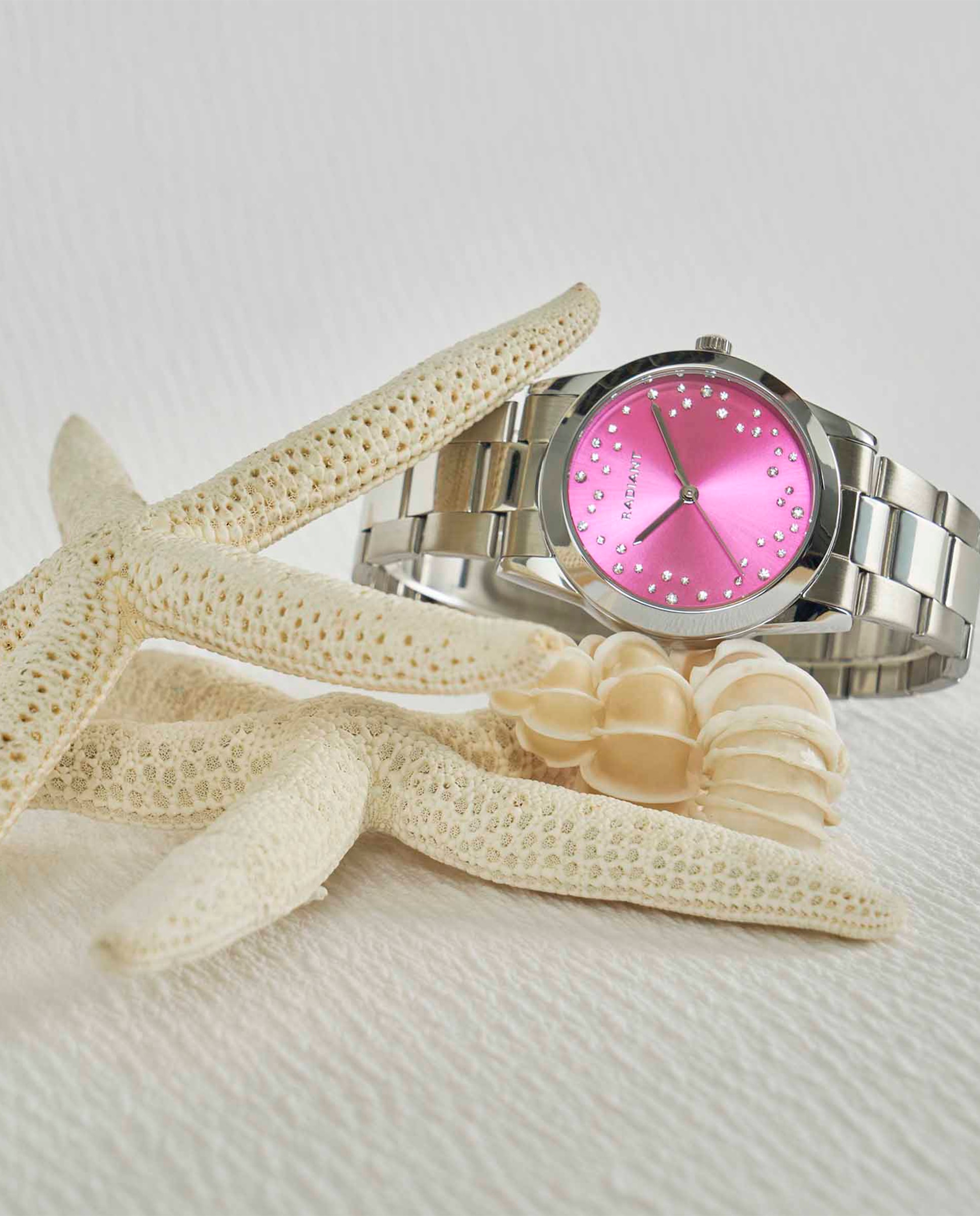 Reloj de mujer fiji ra606206 de acero y correa plateada/gris Plata ...